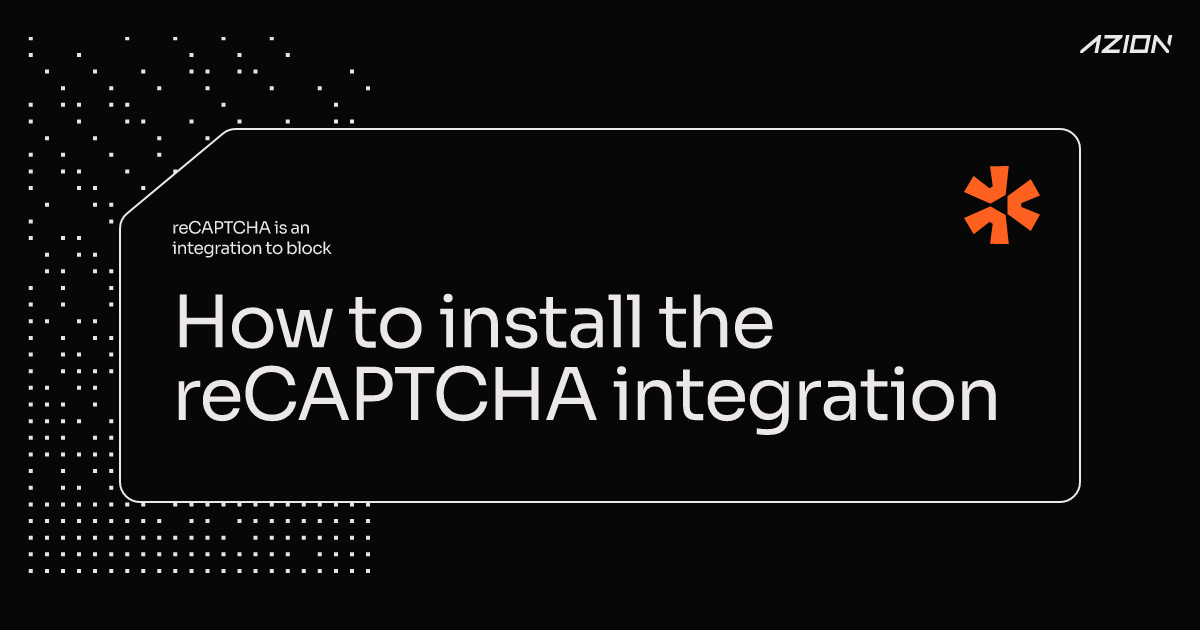 How to install the reCAPTCHA integration through Azion Marketplace - Azion Documentation